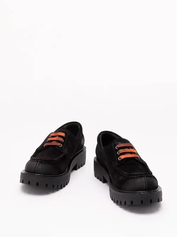 Prada Laced Suede Loafers