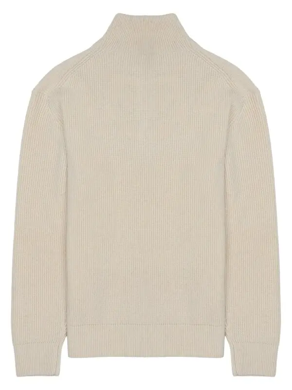 JW Anderson Maglia In Lana E Cotone Con Zip