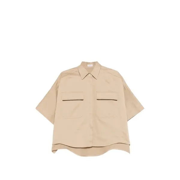 Brunello Cucinelli Neutrals Tops Shirts