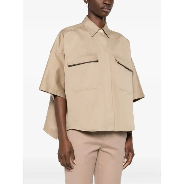 Brunello Cucinelli Neutrals Tops Shirts