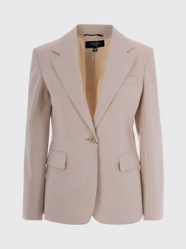 Max Mara Single Breasted Blazer - Cream