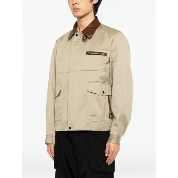Sacai Neutrals Jackets Military Jackets