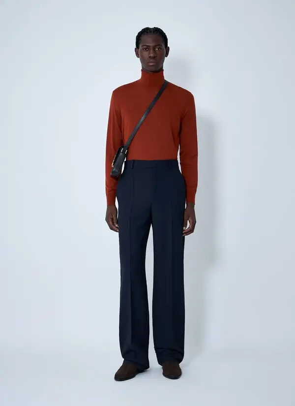 Saint Laurent Wool Turtleneck Sweater - Red
