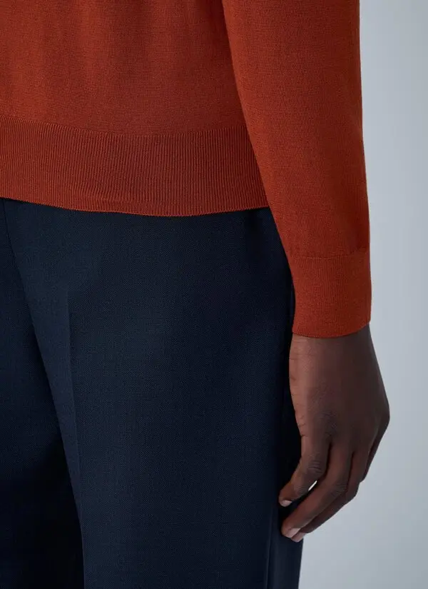 Saint Laurent Wool Turtleneck Sweater - Red
