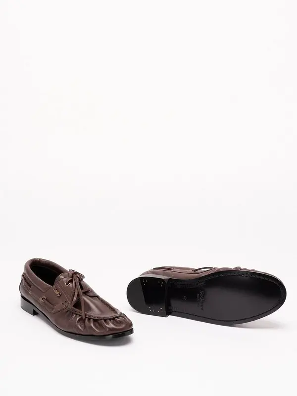 Saint Laurent Leather Mag Loafers - Multicolor