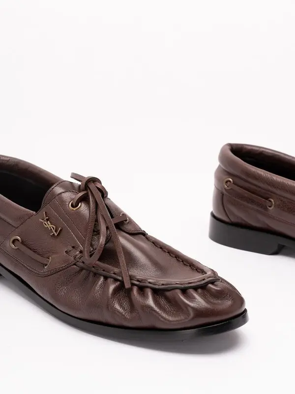 Saint Laurent Leather Mag Loafers - Multicolor