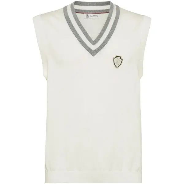 Brunello Cucinelli T-shirts & Vests Vests & Tanks - White
