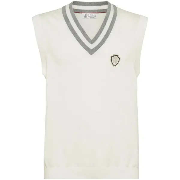 Brunello Cucinelli T-shirts & Vests Vests & Tanks - White