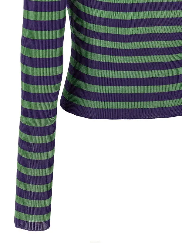 Dolce & Gabbana Striped Viscose Sweater - Multicolor
