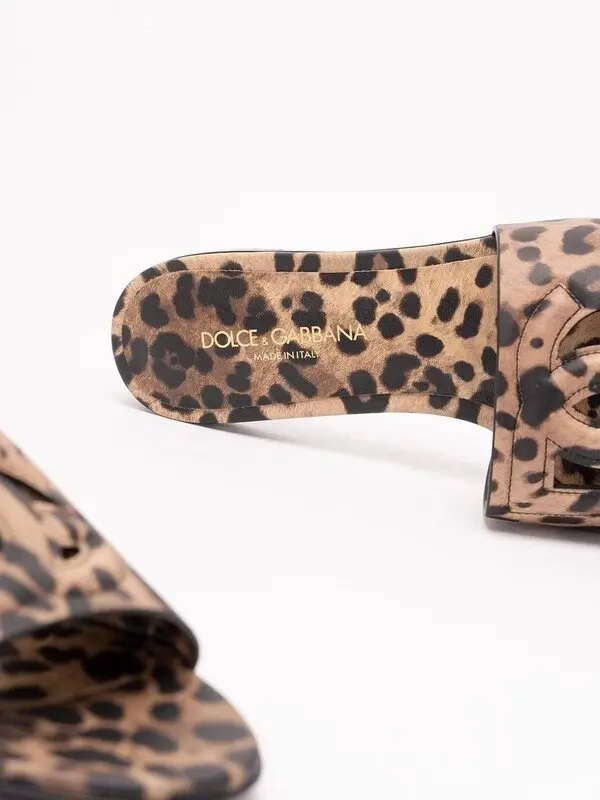 Dolce & Gabbana Leather Sliders - Multicolor