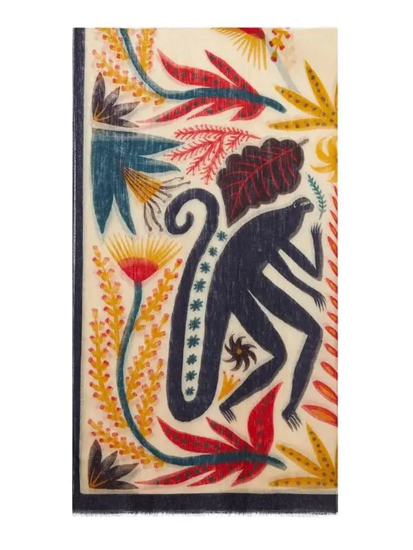 Etro Modal Scarf With Mirror Print