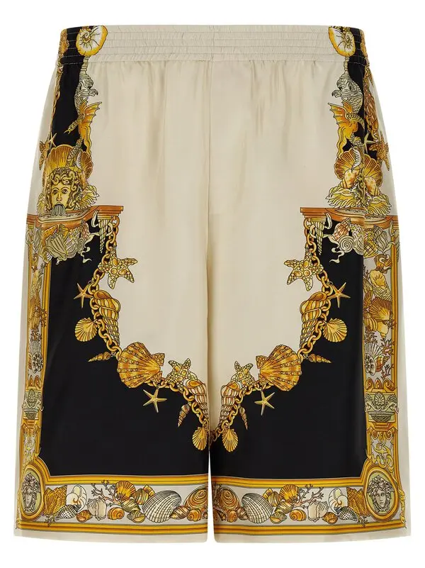 Versace Coral Theatre' Print Bermuda Shorts