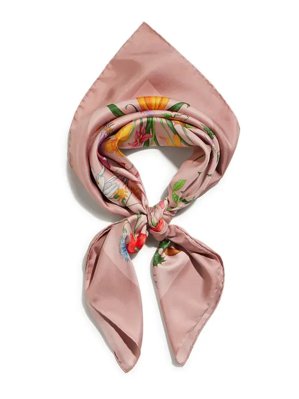 Gucci Printed Silk Twill Scarf