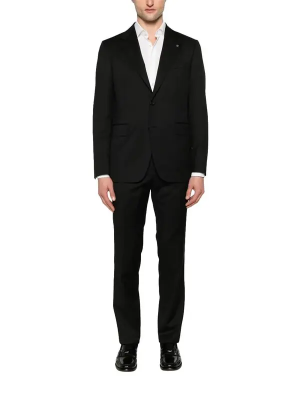 Tagliatore Two-piece Wool Dress - Black