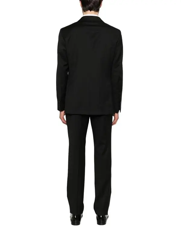 Tagliatore Two-piece Wool Dress - Black