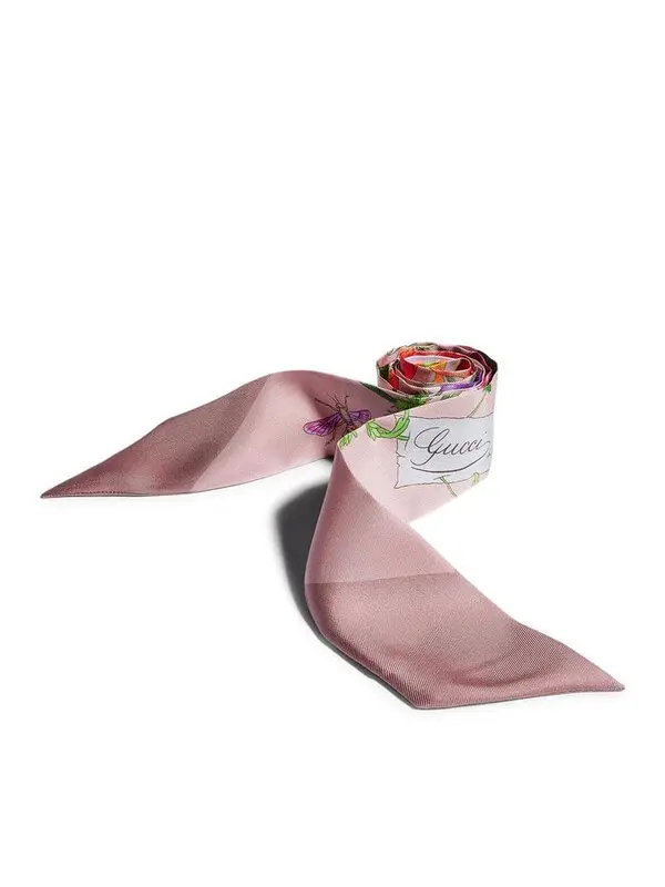 Gucci Printed Silk Ribbon