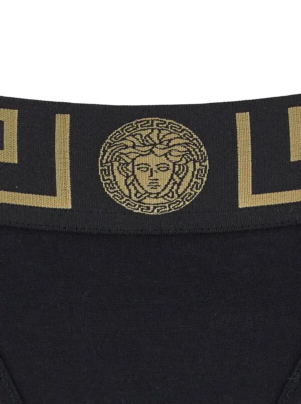 Versace Greca Slip - Black