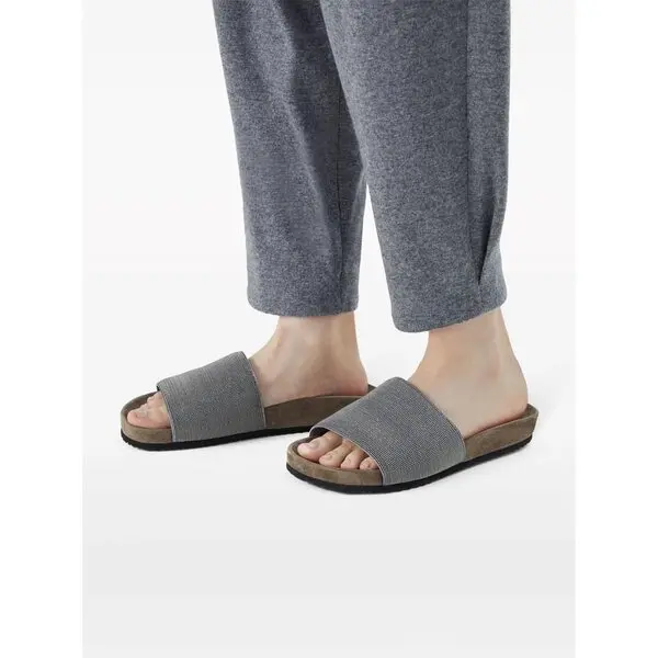 Brunello Cucinelli Flip-flops & Slides - Silver