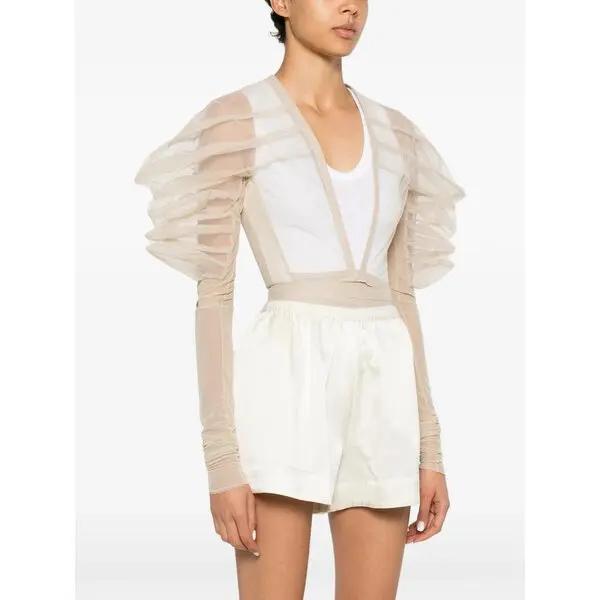 Rick Owens Neutrals Tops Blouses - Cream
