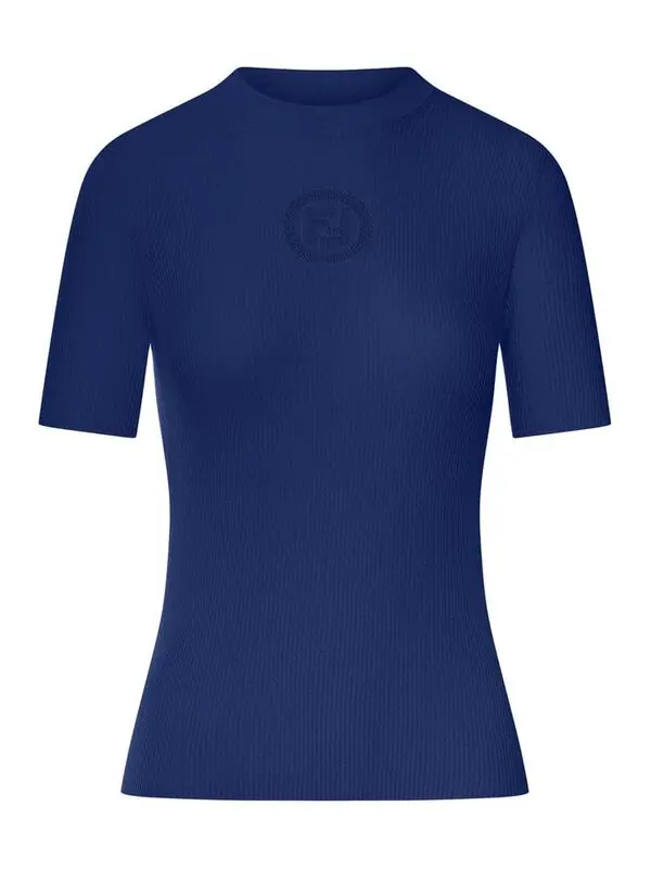 Fendi Cotton Sweater - Blue