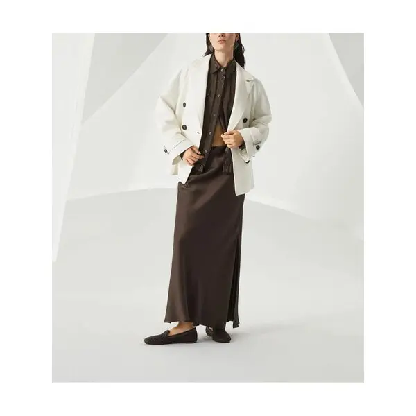 Brunello Cucinelli High-waisted Skirt - Brown