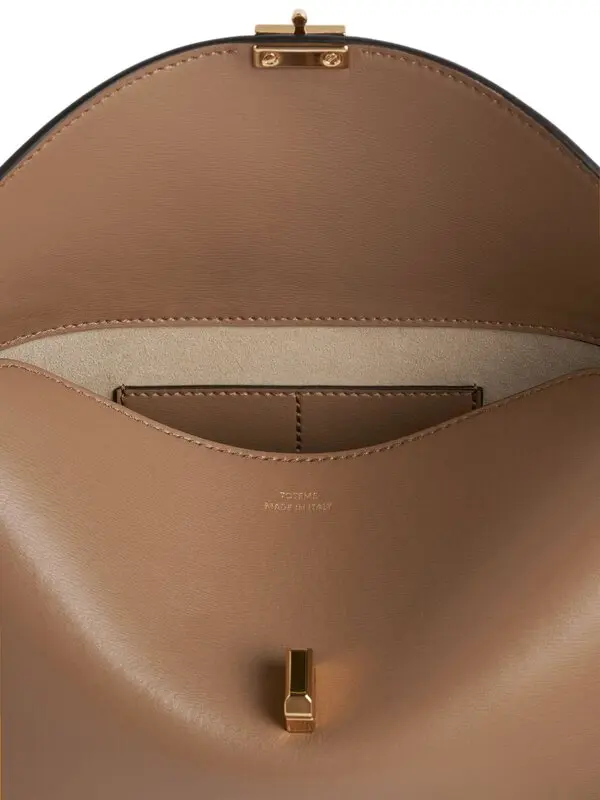 TOTEME T-lock Leather Clutch
