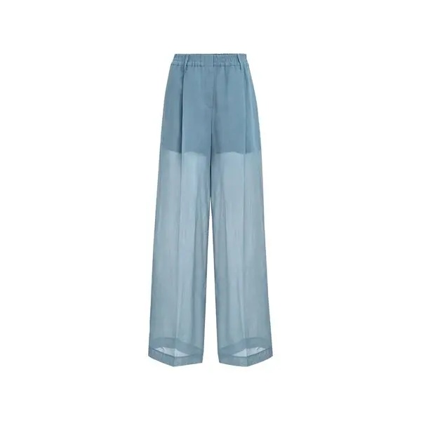 Brunello Cucinelli Trousers Palazzo Pants - Blue