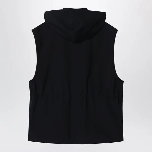 Auralee Wool Canvas Gilet With Drawstring