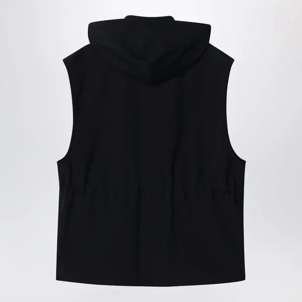 Auralee Wool Canvas Gilet - Black