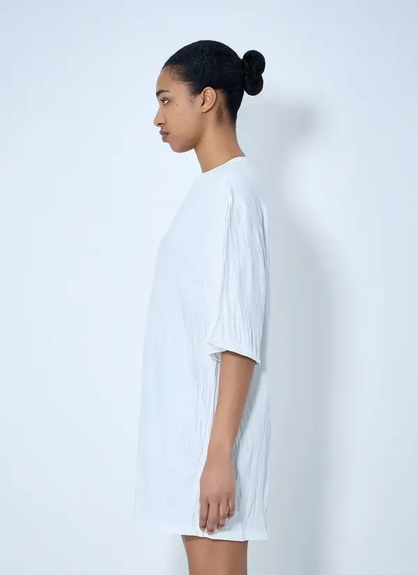 TOTEME Oversized Cotton T-shirt Dress - White