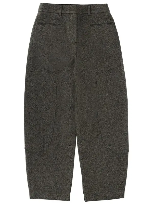 GANNI Mouline Pants - Green