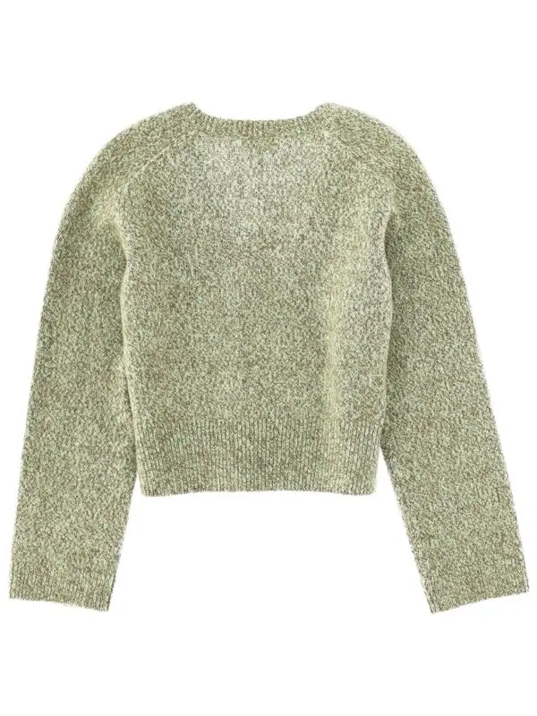GANNI V-neck Sweater - Green