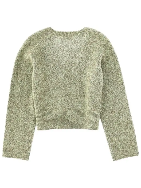 GANNI V-neck Sweater - Green