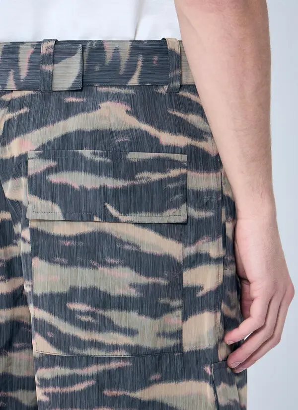 JIL SANDER Belted Camo Shorts
