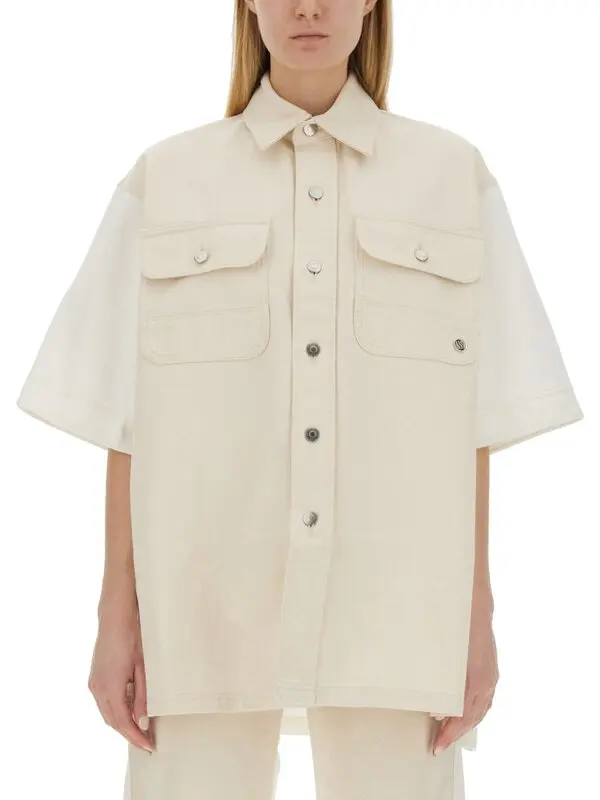 Stella McCartney Cotton Denim Shirt - Cream
