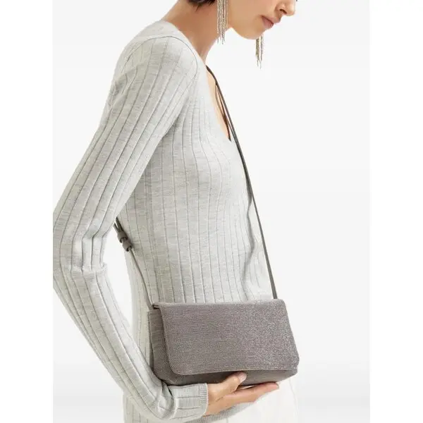 Brunello Cucinelli Neutrals Satchels & Cross Body Bags - Cream