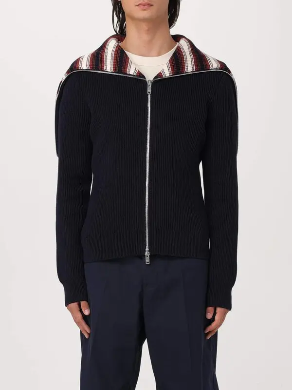 Bottega Veneta Zip Up Sweater - Blue