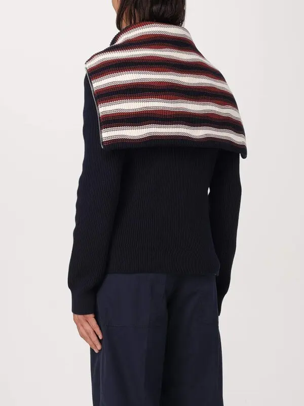 Bottega Veneta Zip Up Sweater - Blue
