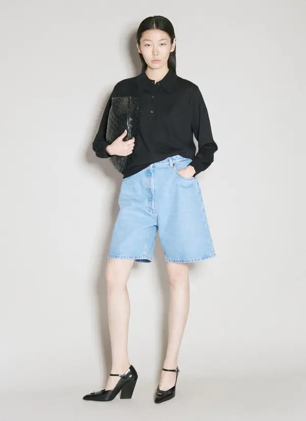 Prada Cashmere Polo Sweater