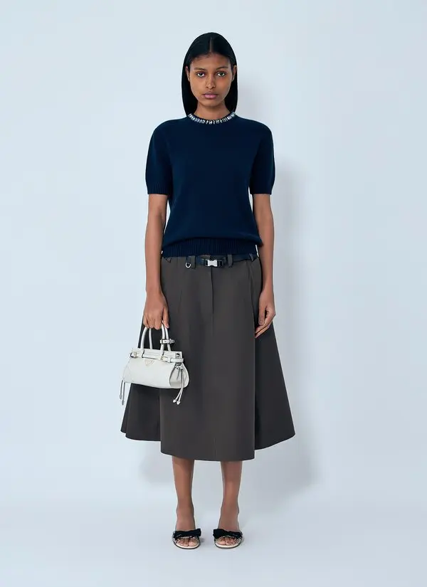 Prada Wool And Cashmere Crew-neck Sweater