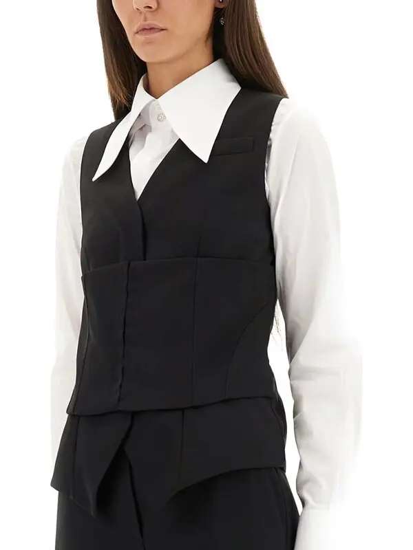 Alexander McQueen Wool Corset Vest