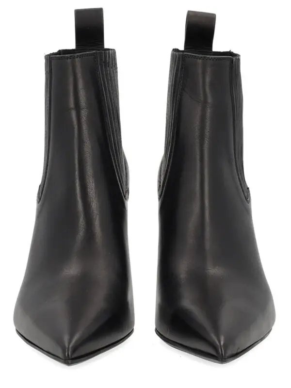 Rick Owens Leather Ankle Boots - Black