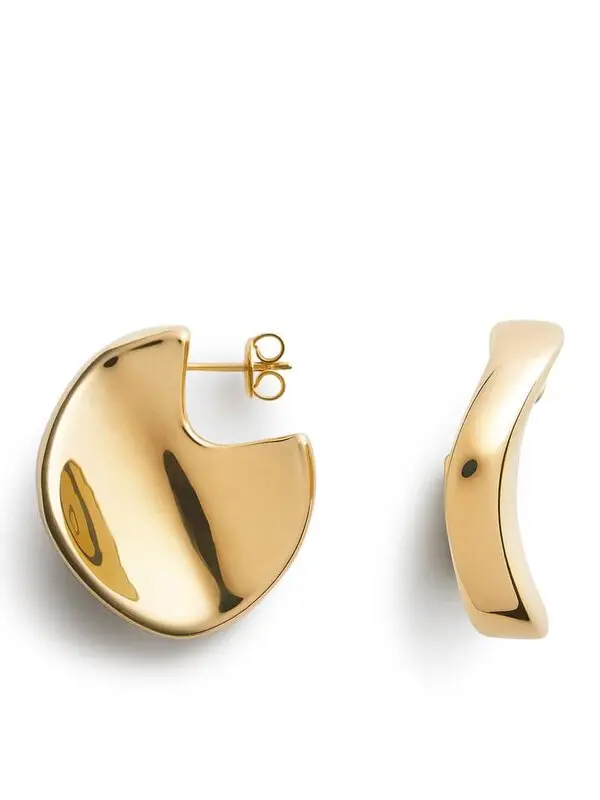 Bottega Veneta Geometric Design Earrings - Gold