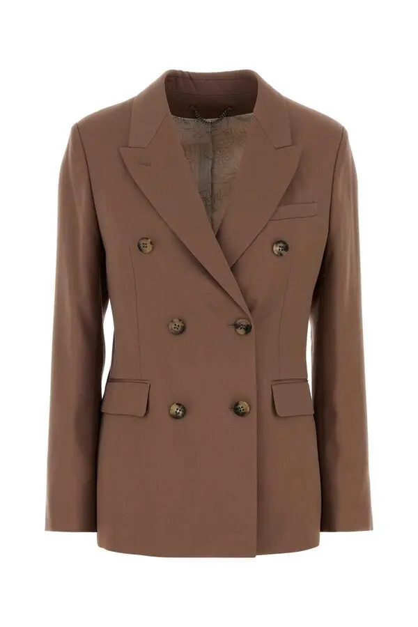 GOLDEN GOOSE Antiqued Wool Blazer - Pink