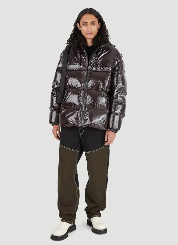 Bottega Veneta Gloss Padded Down Jacket - Brown