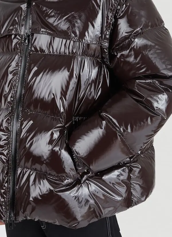 Bottega Veneta Gloss Padded Down Jacket - Brown