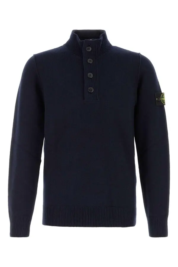 Stone Island Wool Blend Sweater - Blue