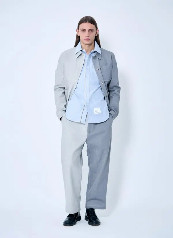 Thom Browne Constrast Tailored Pants