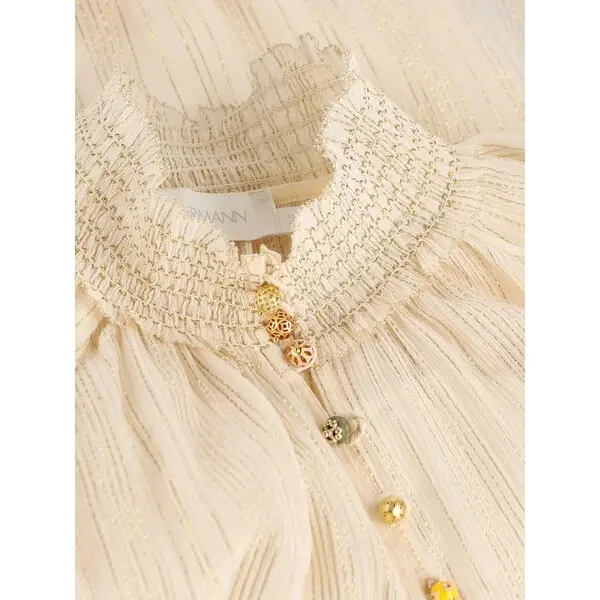 Zimmermann Neutrals Tops Shirts