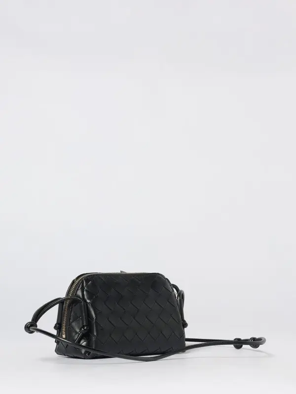 Bottega Veneta Woven Leather Concert Pouch - Black